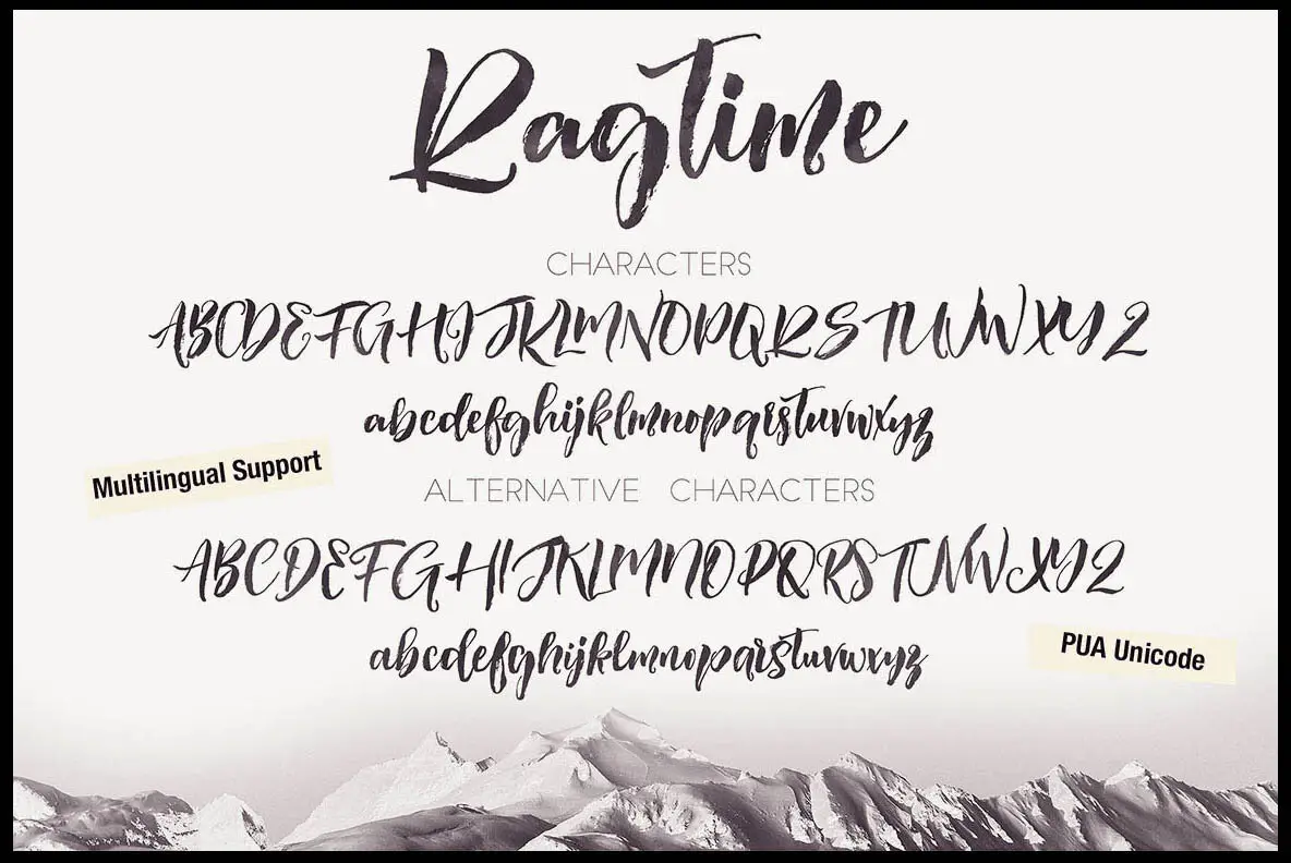 Ragtime Brush Font Duo - YouWorkForThem