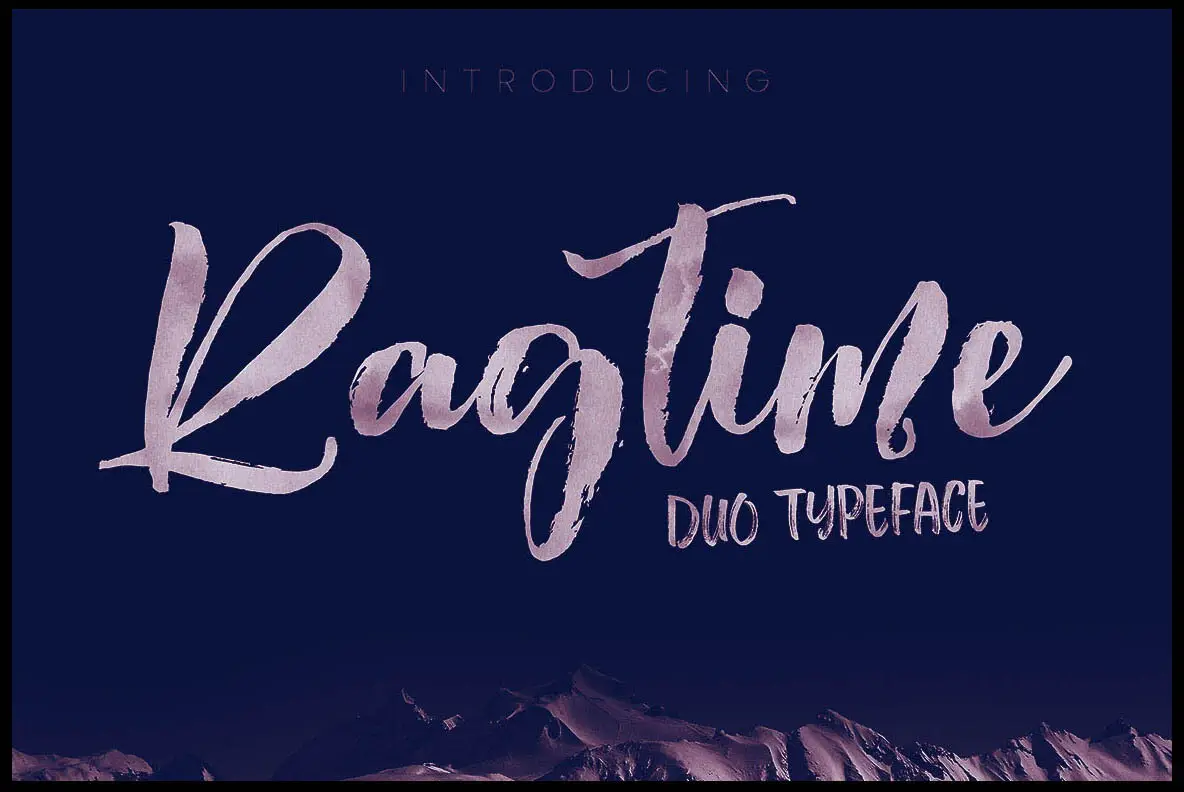 Ragtime Brush Font Duo - YouWorkForThem