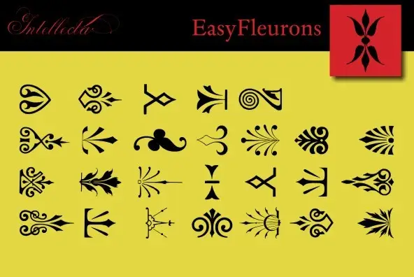 Easy Fleurons Two Font - YouWorkForThem