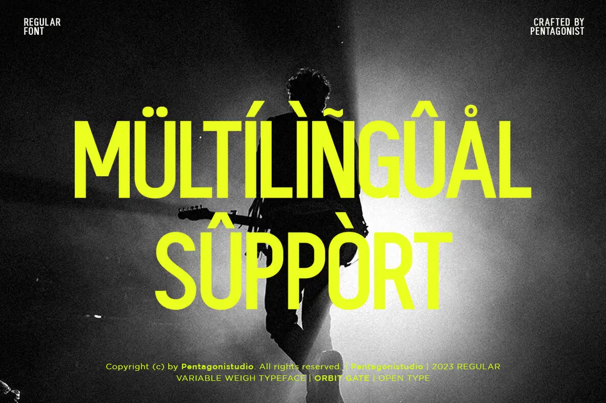 Orbit Gate Font - YouWorkForThem