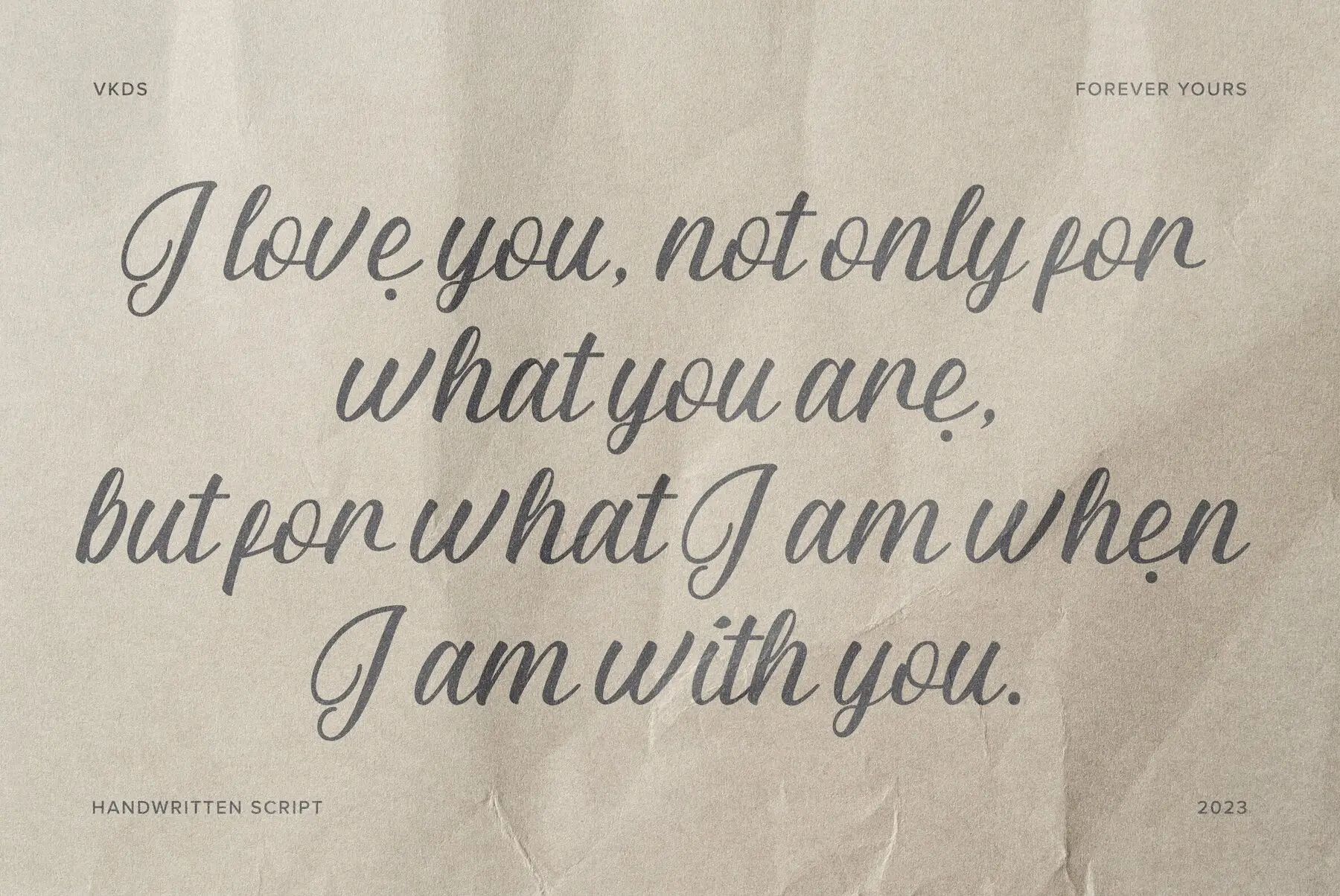 Forever Yours Font - YouWorkForThem