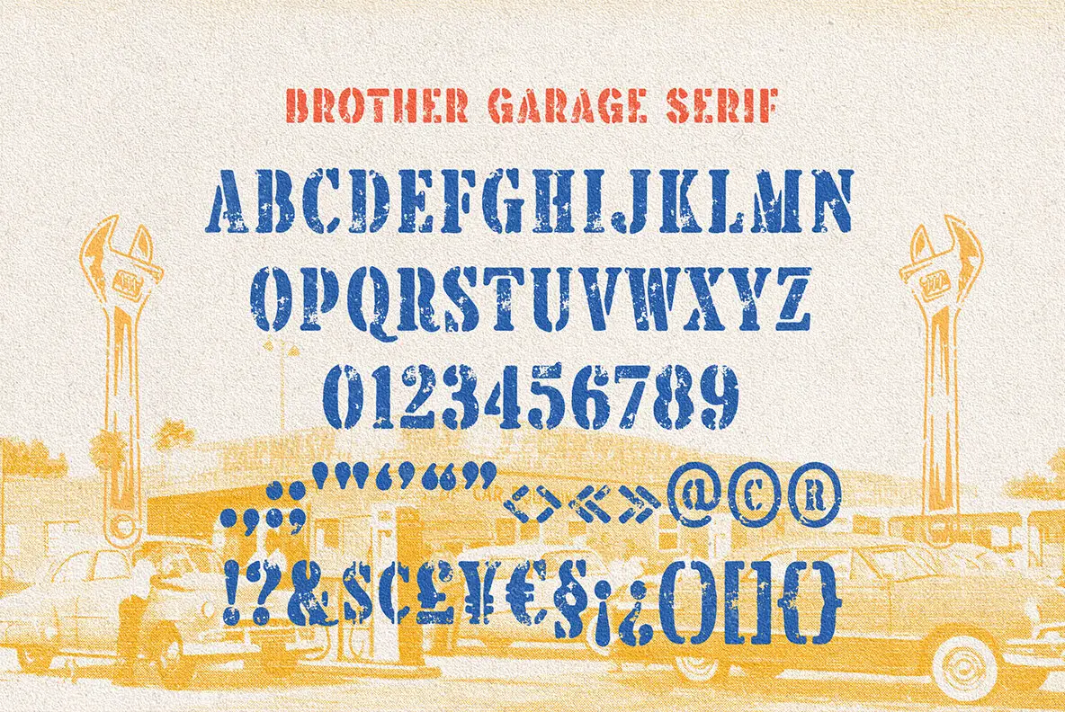 Brother Garage Font - FontPath