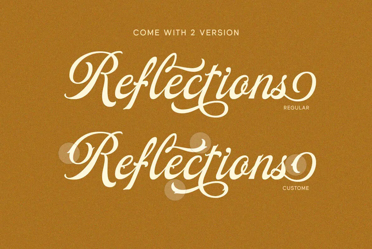 Beauty Reflections Font - YouWorkForThem