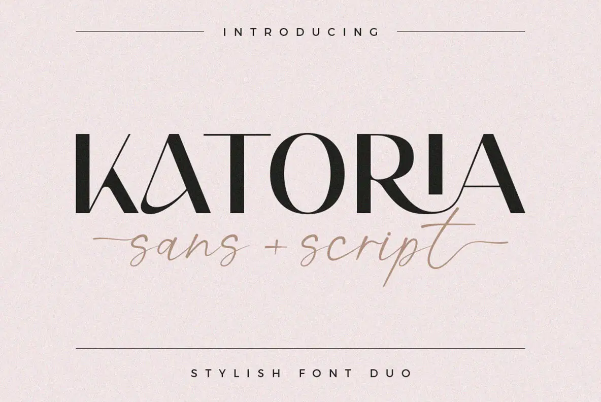 Katoria Font Duo - YouWorkForThem