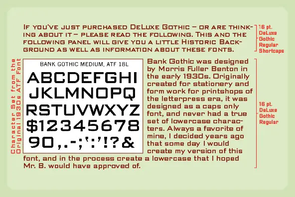 Deluxe Gothic Font Fontpath
