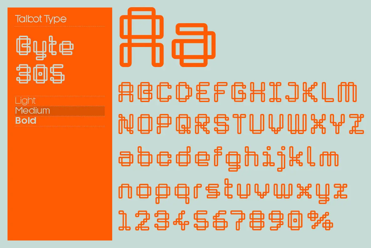 Byte 305 Font - YouWorkForThem