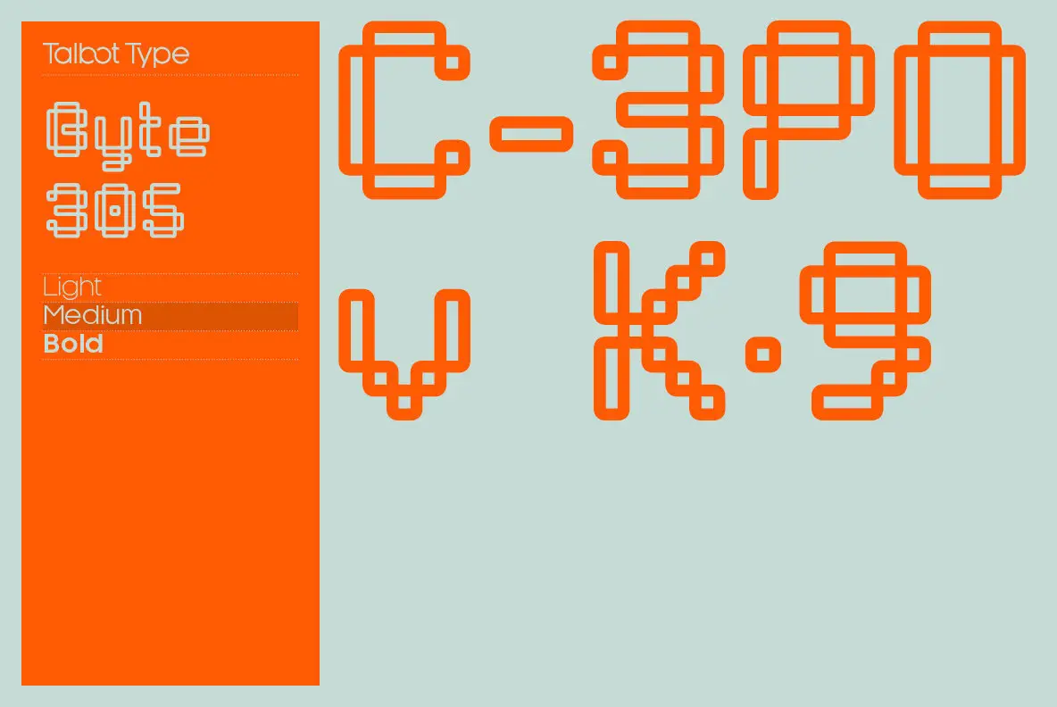 Byte 305 Font - YouWorkForThem