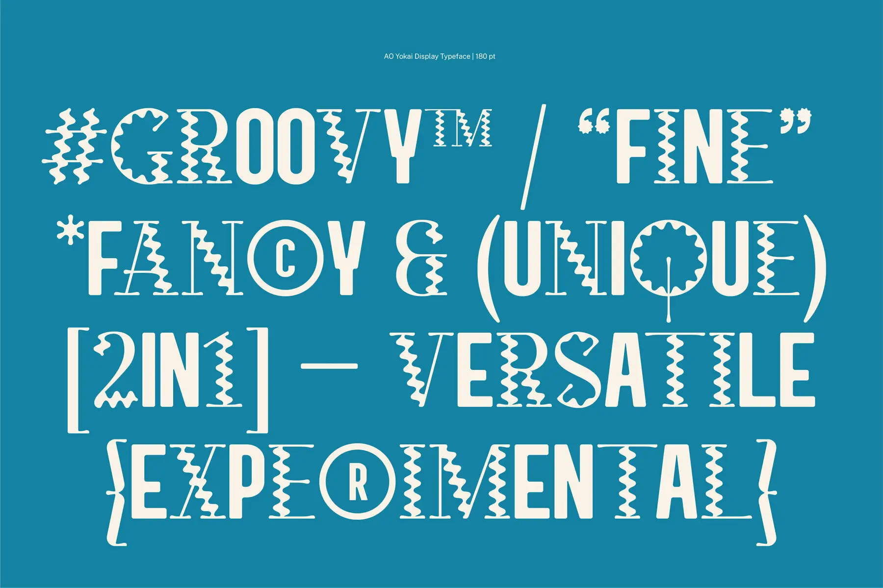 AO Yokai Font - YouWorkForThem