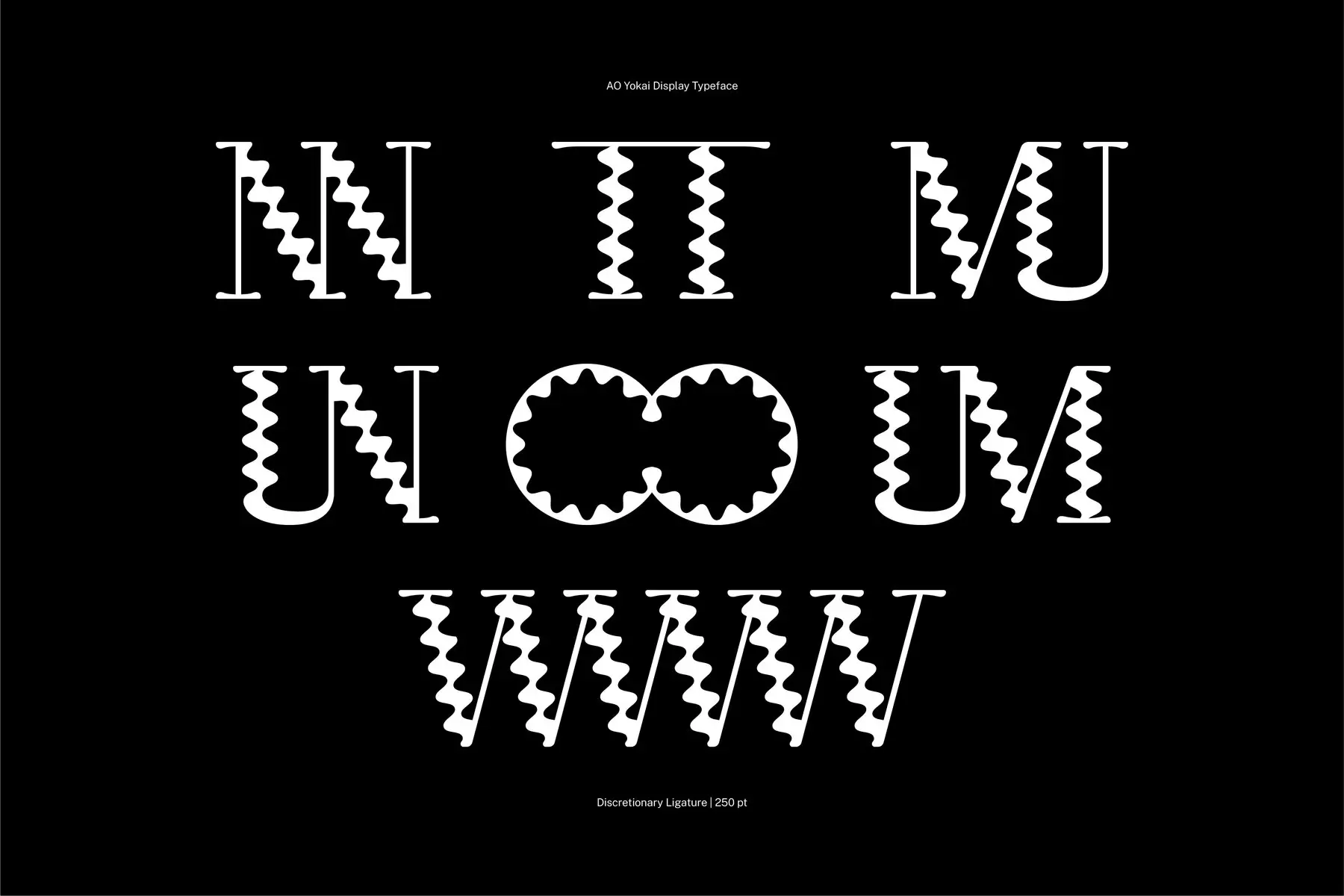 AO Yokai Font - YouWorkForThem