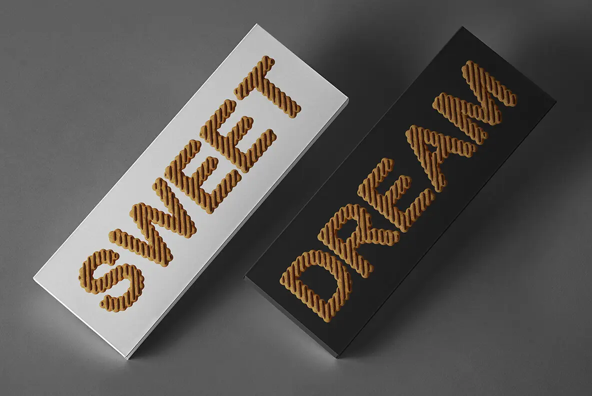 Fudge Stripe Cookies SVG Font - YouWorkForThem