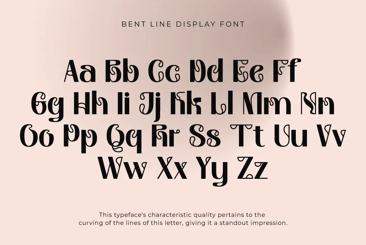 Bent Line Font - FontPath