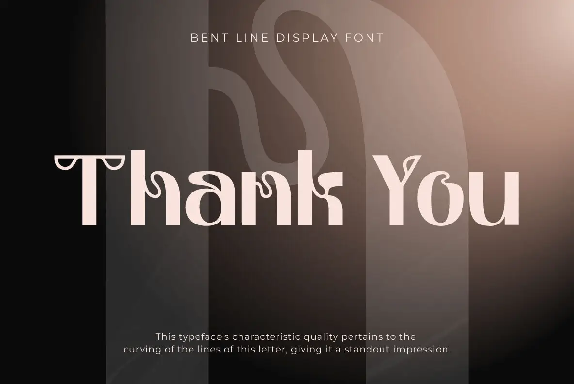 Bent Line Font - FontPath