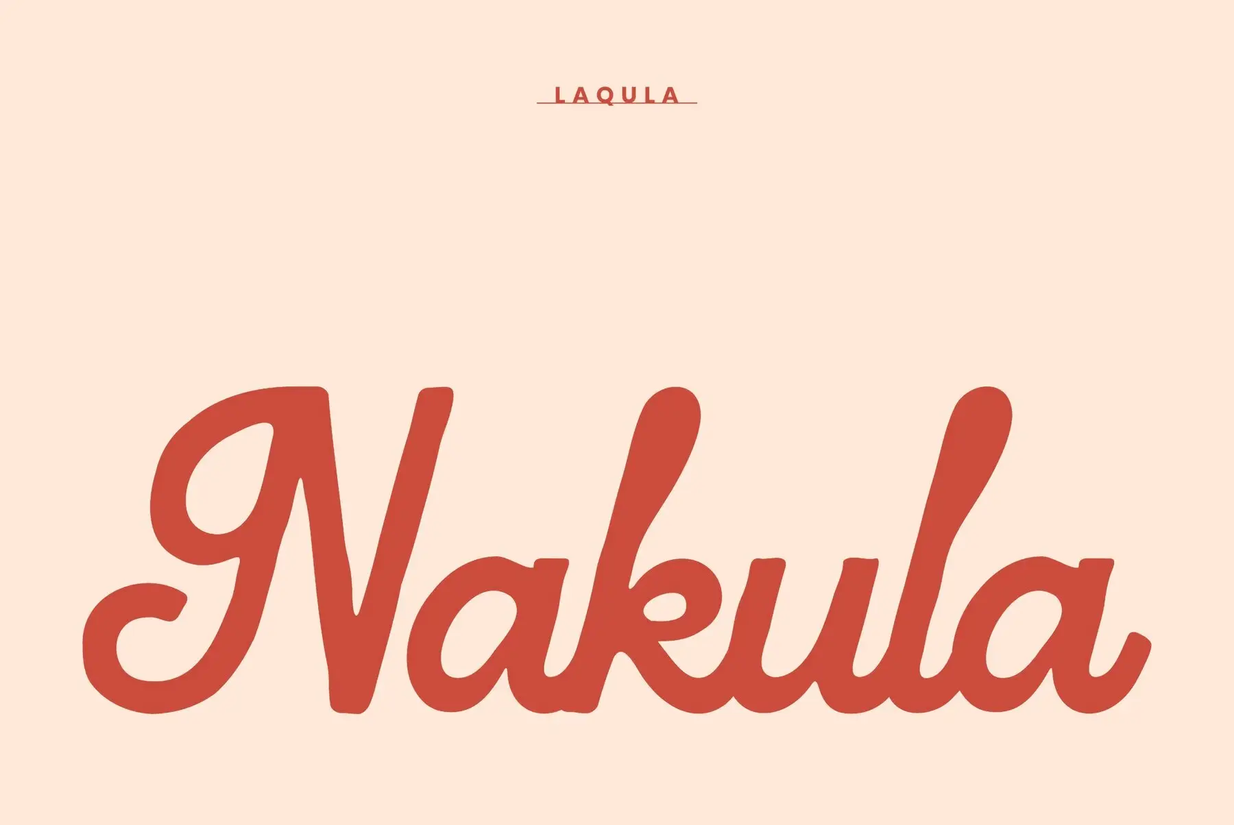 Laqula Font - YouWorkForThem