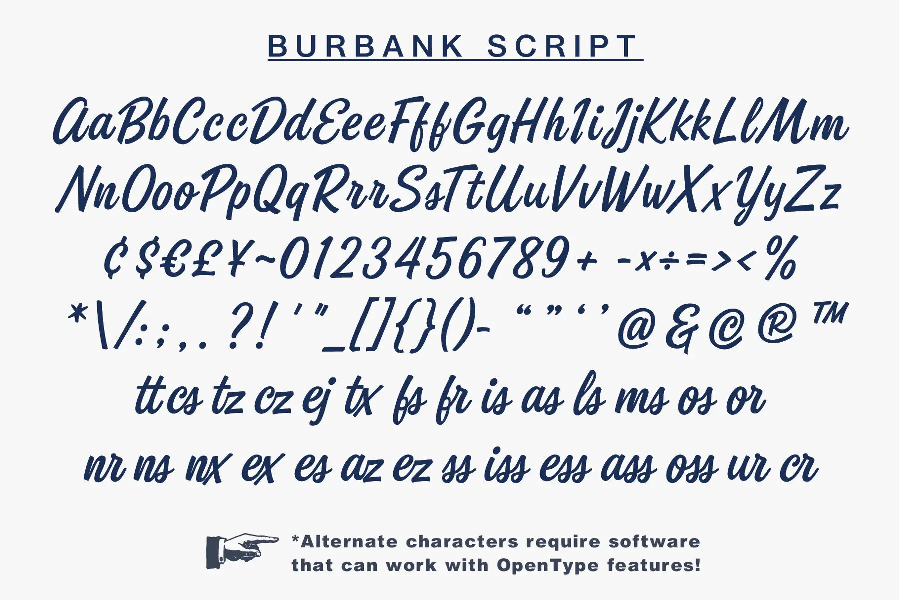 Burbank Script Font - FontPath