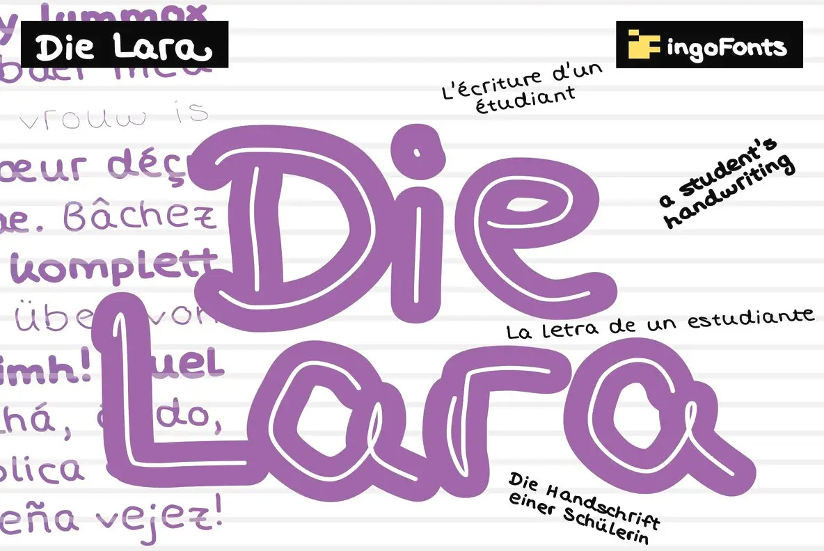 Die Lara Font - YouWorkForThem