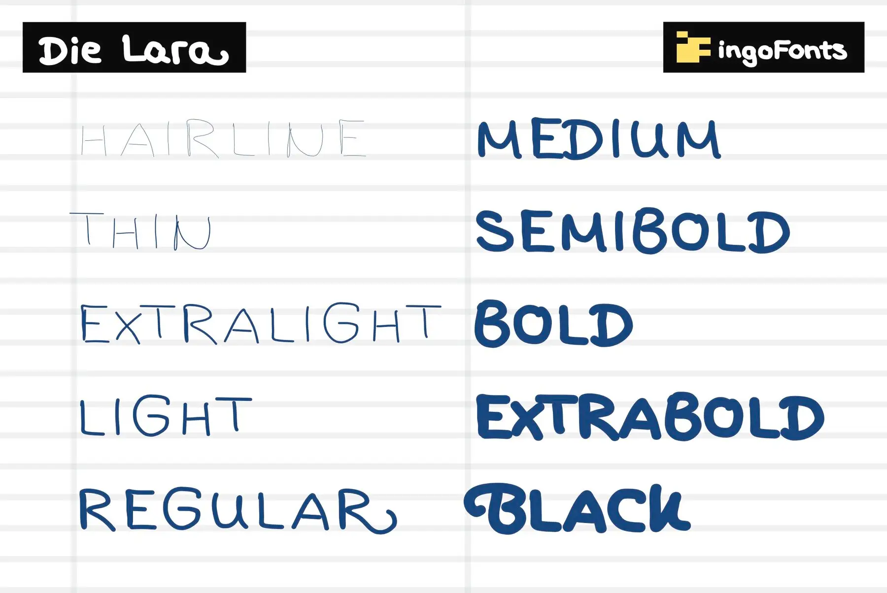 Die Lara Font - YouWorkForThem