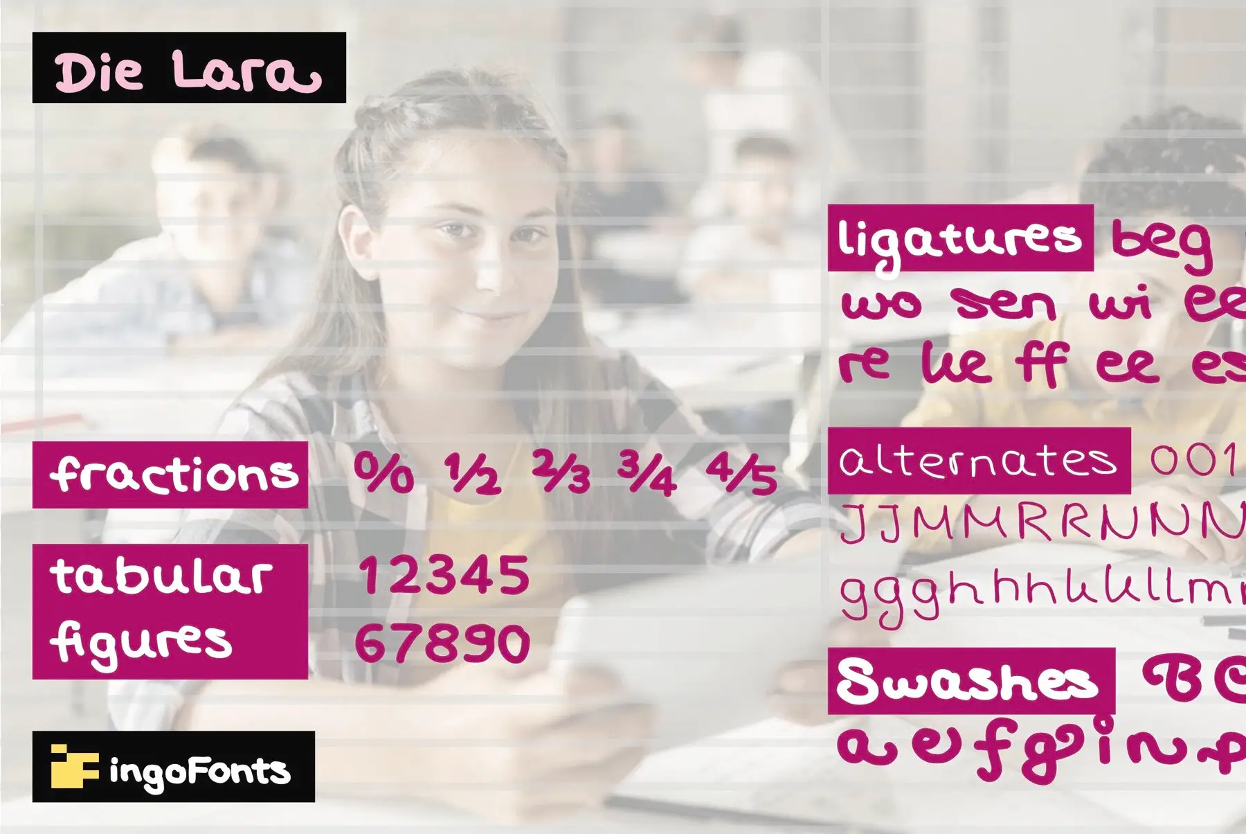 Die Lara Font - YouWorkForThem