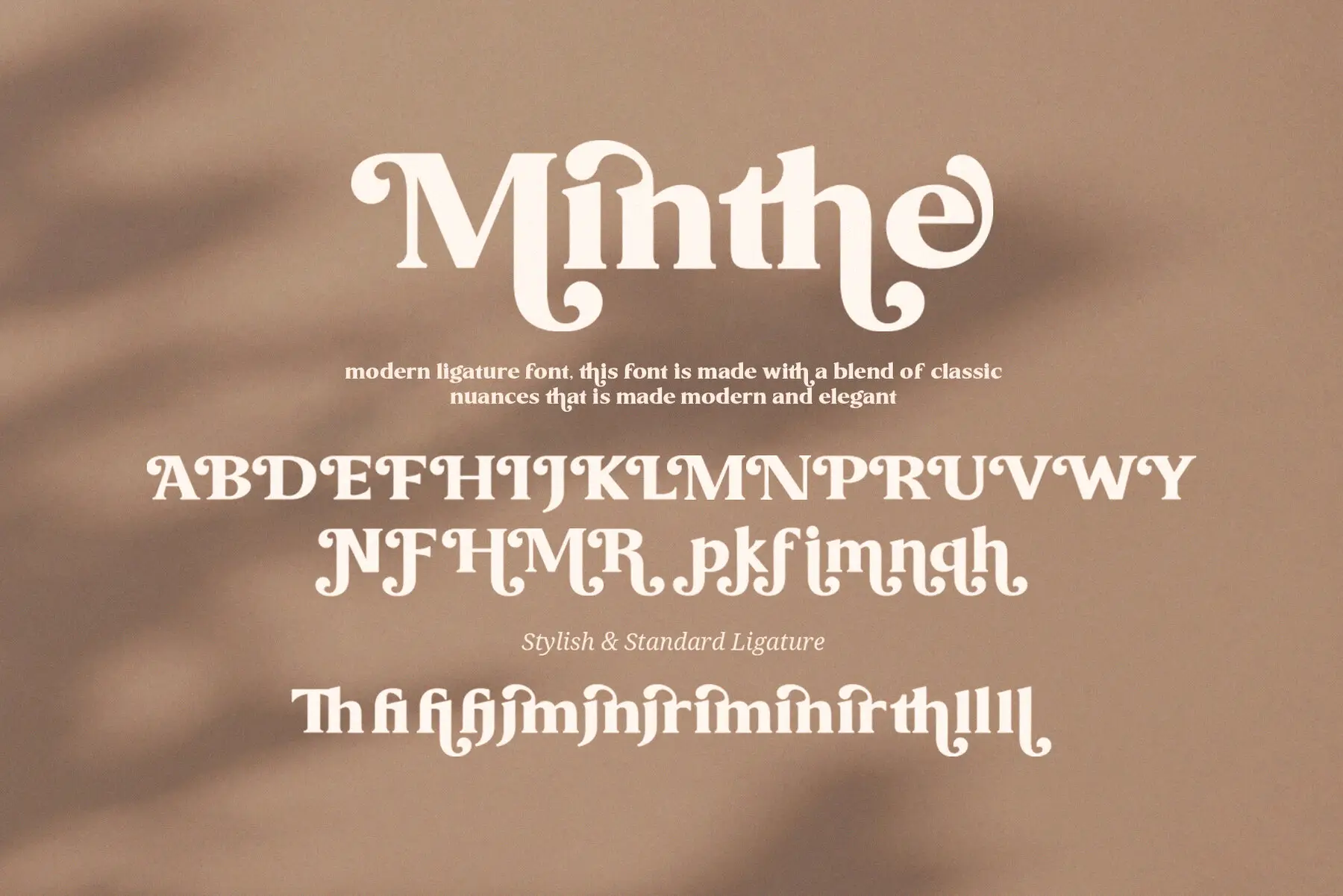 Minthe Font - YouWorkForThem