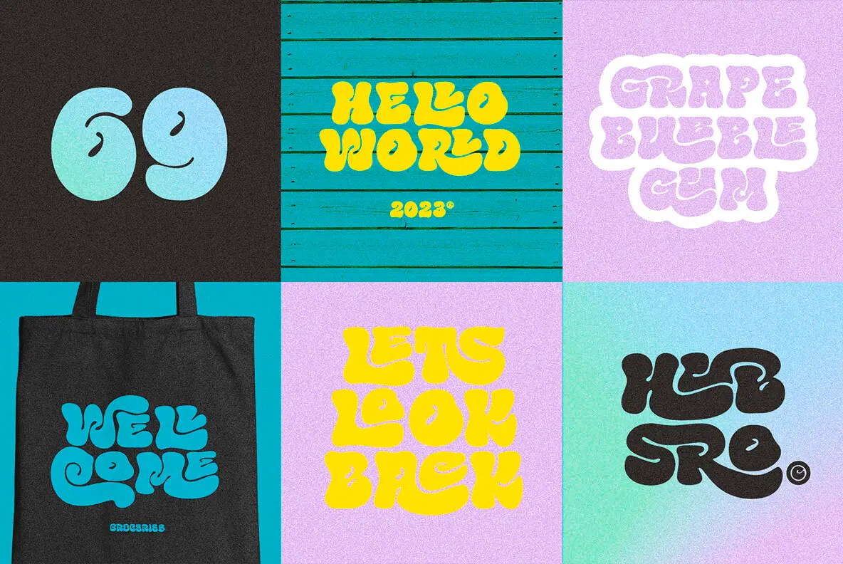 Bubble Brown Font - FontPath