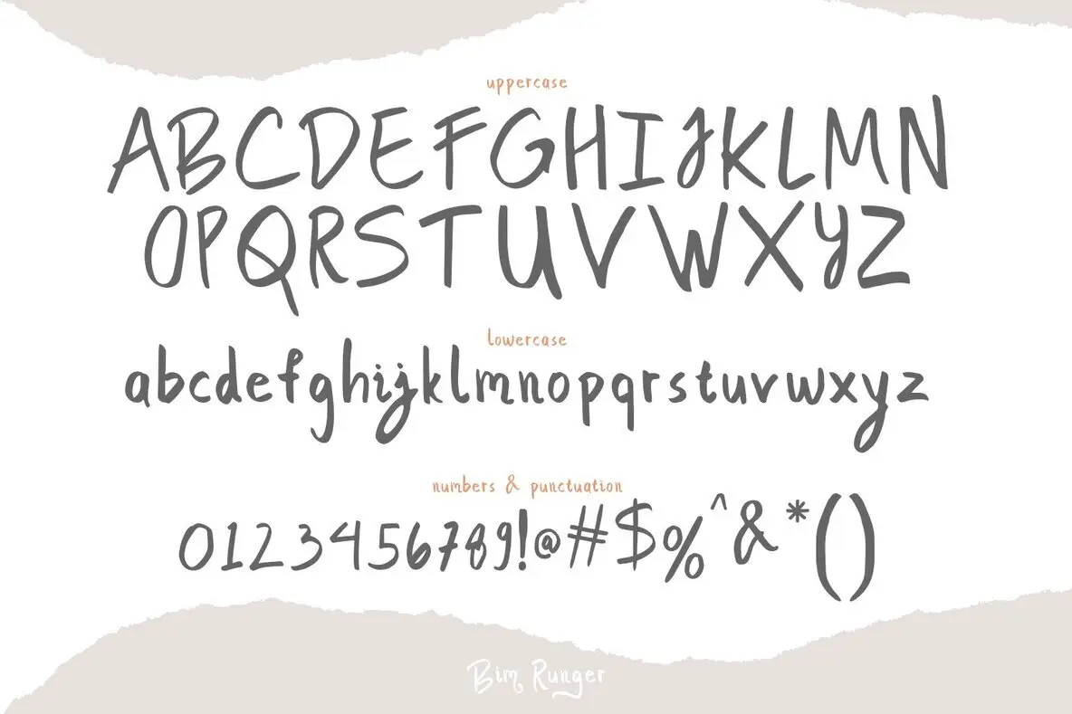 Bim Runger Font - YouWorkForThem