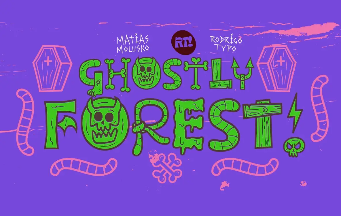 Ghostly Forest Font - YouWorkForThem
