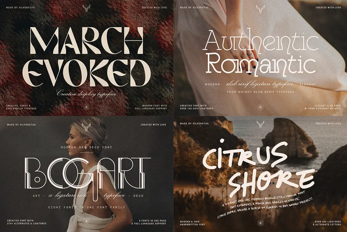 Modern Font Bundle Volume 4 - YouWorkForThem