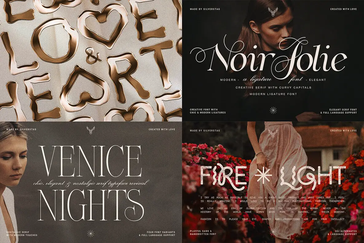 Modern Font Bundle Volume 4 - YouWorkForThem