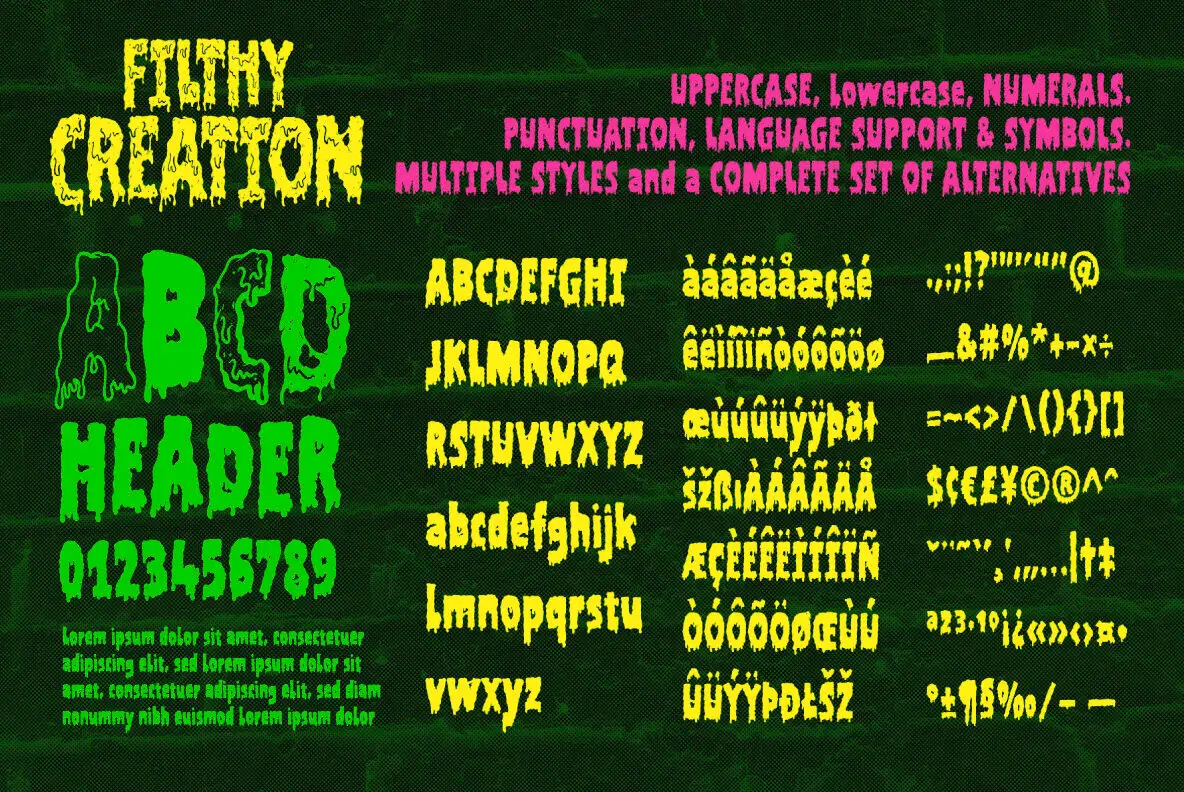 Filthy Creation Font - YouWorkForThem