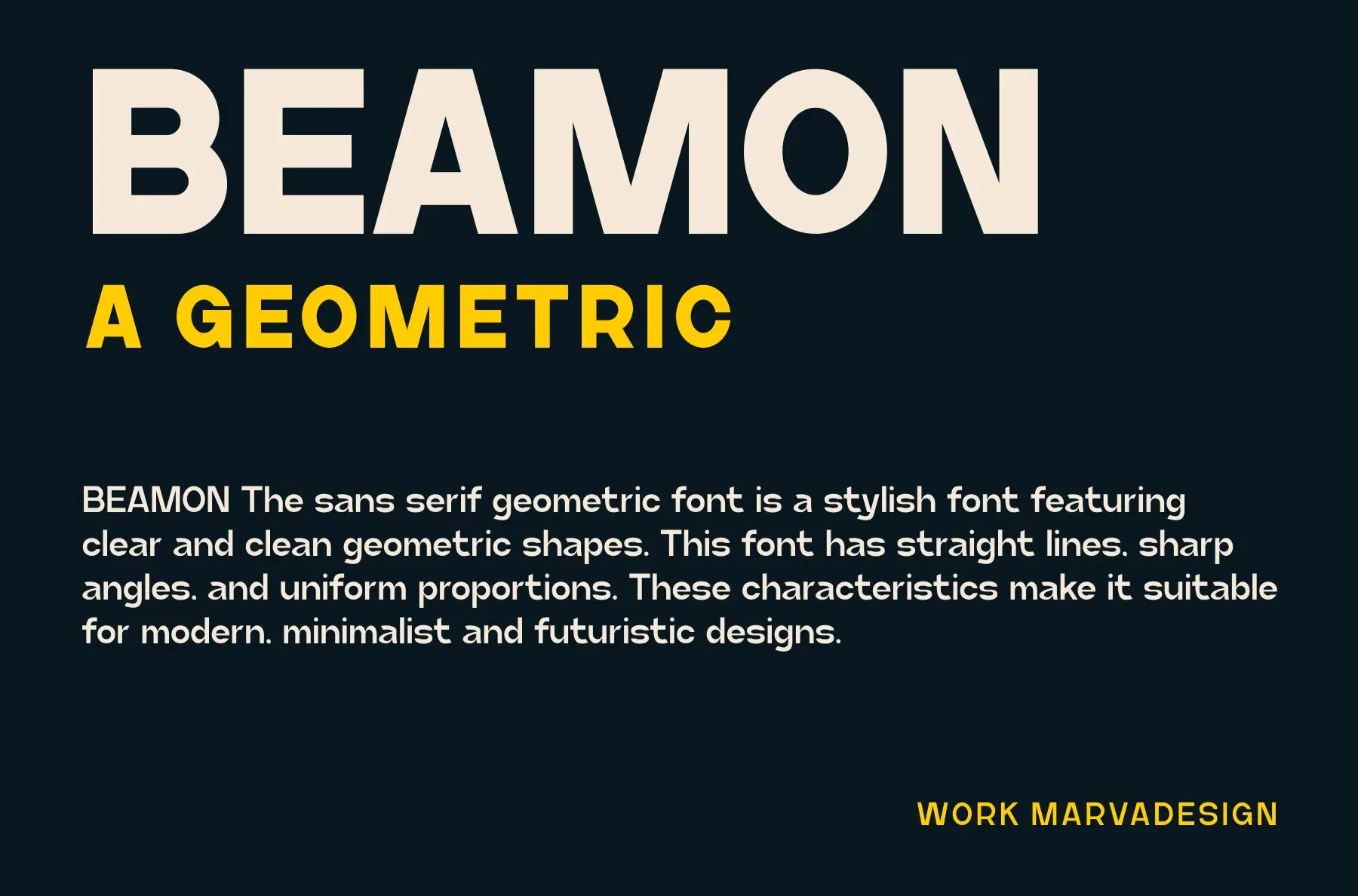 Beamon Font - YouWorkForThem