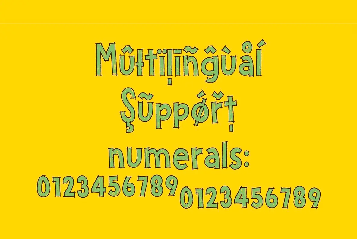Friendly Yellow Font - FontPath