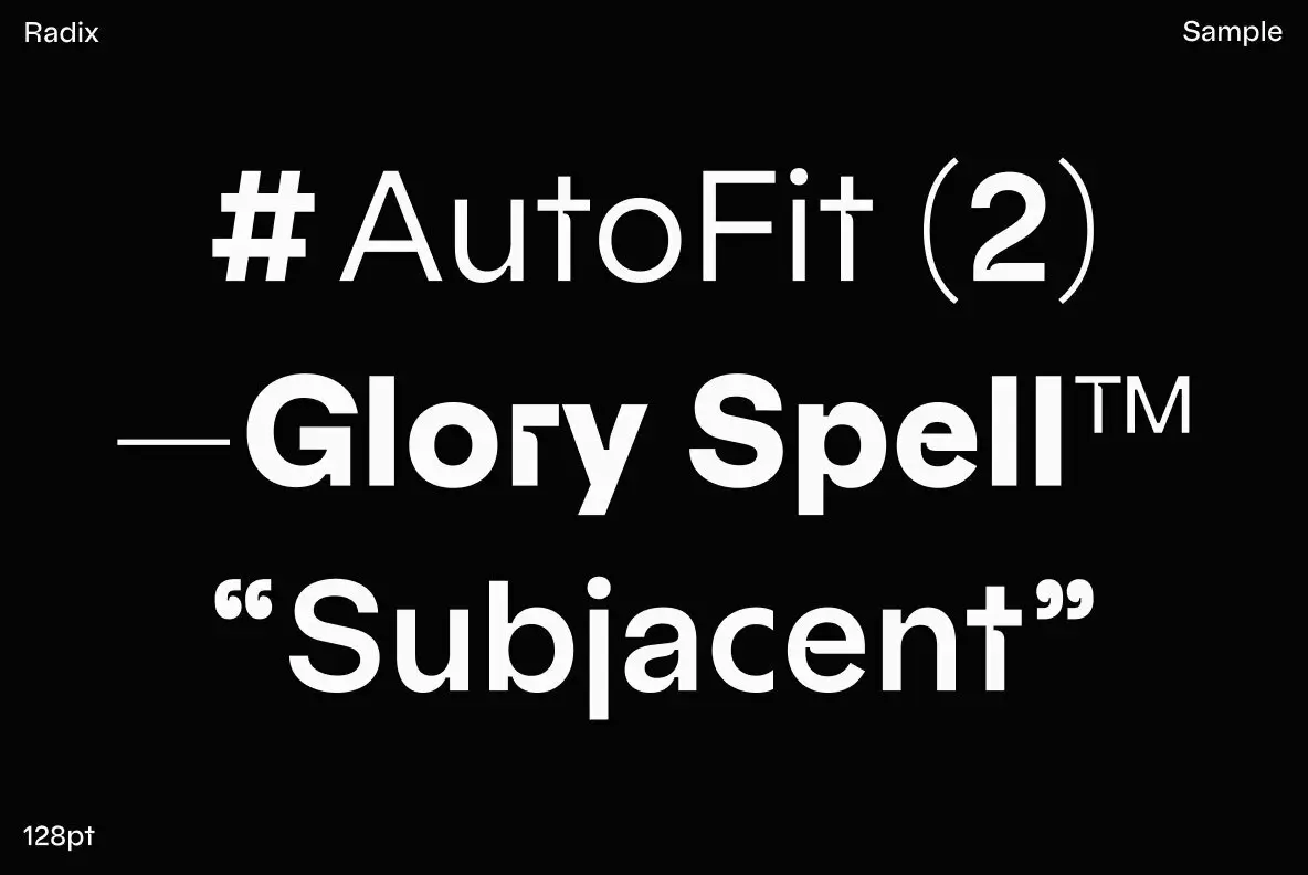 Radix Font - FontPath