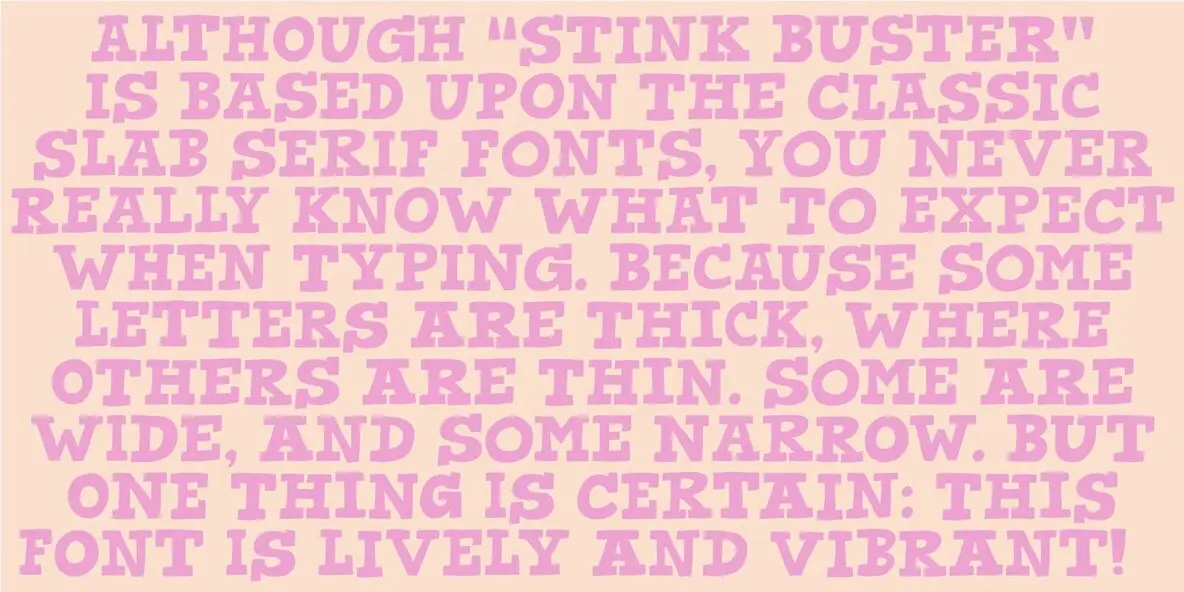 Stink Buster Font - YouWorkForThem