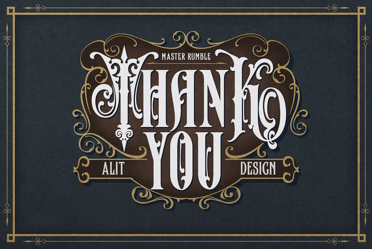 Master Rumble Font - YouWorkForThem