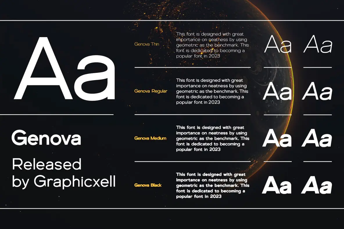Genova Font - YouWorkForThem