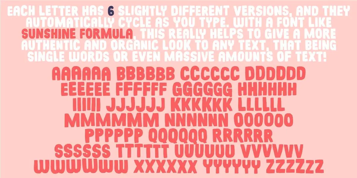 Sunshine Formula Font - FontPath