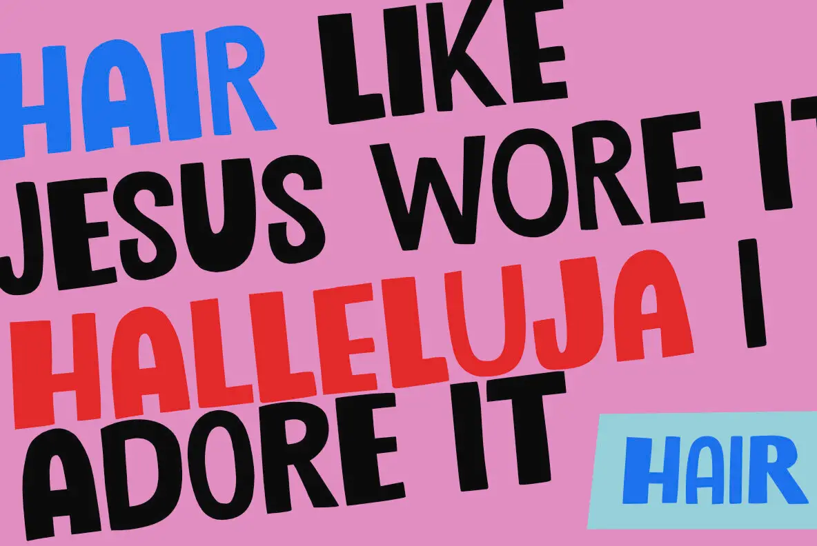 Holistic Haircut Font - YouWorkForThem