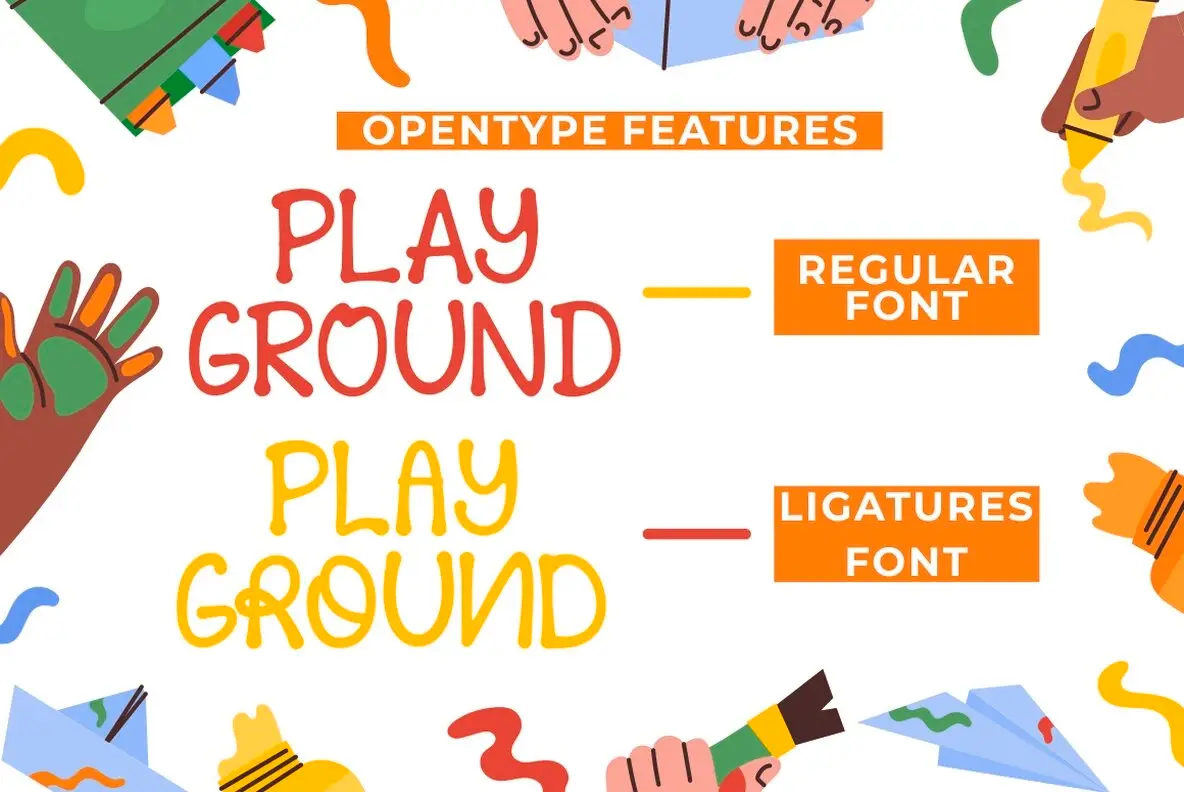 Fun Art Friends Font - YouWorkForThem