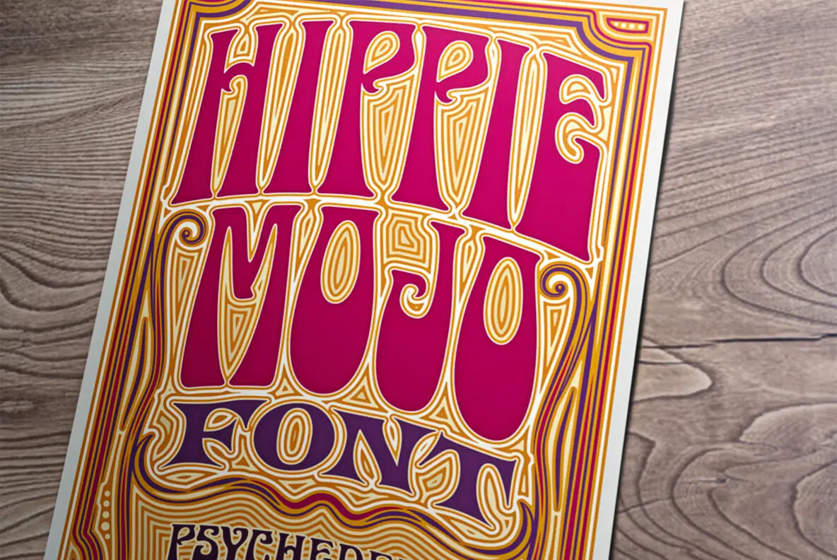 Hippie Mojo Font - YouWorkForThem