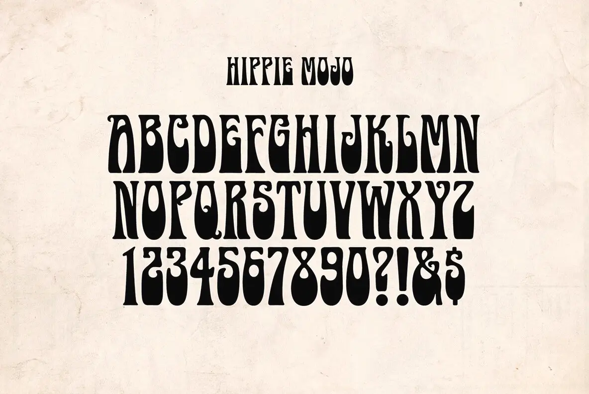 Hippie Mojo Font - YouWorkForThem