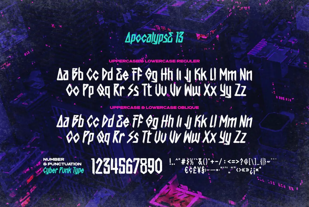 Apocalypse 13 Font - YouWorkForThem