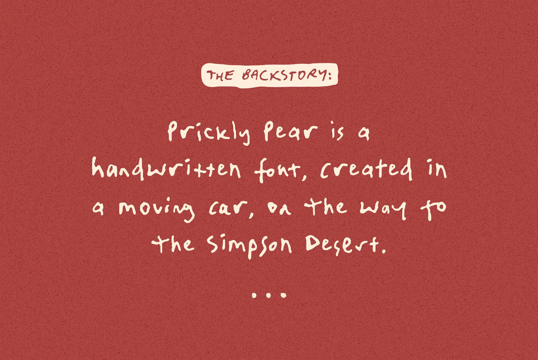 Prickly Pear Font - YouWorkForThem