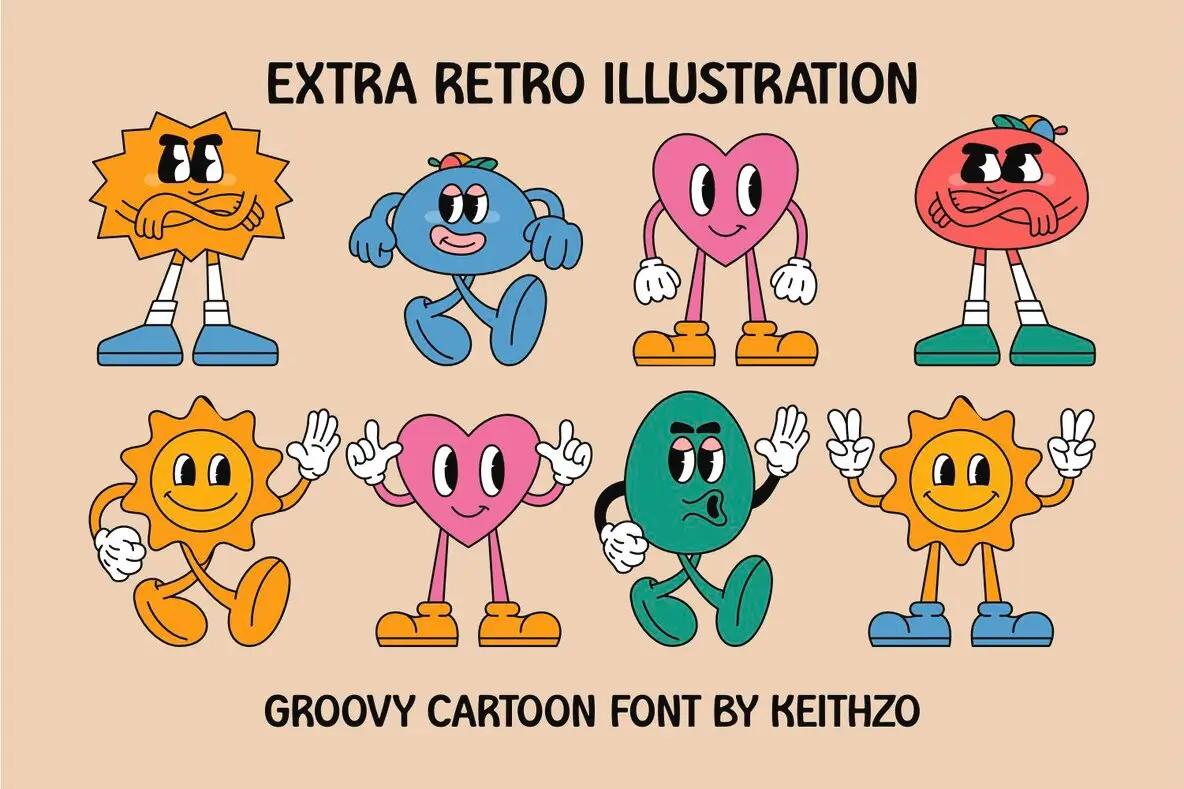 Groovy Cartoon Font - YouWorkForThem