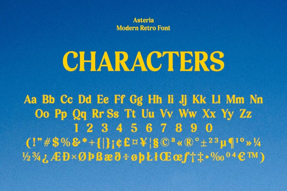 Asteria Font - YouWorkForThem