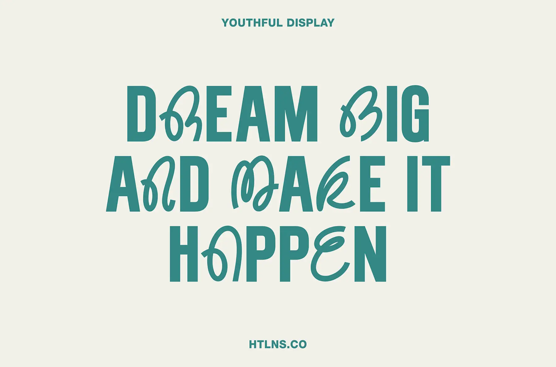 The Youthful Display Font: Modern Typeface for Vibrant Design - FontPath