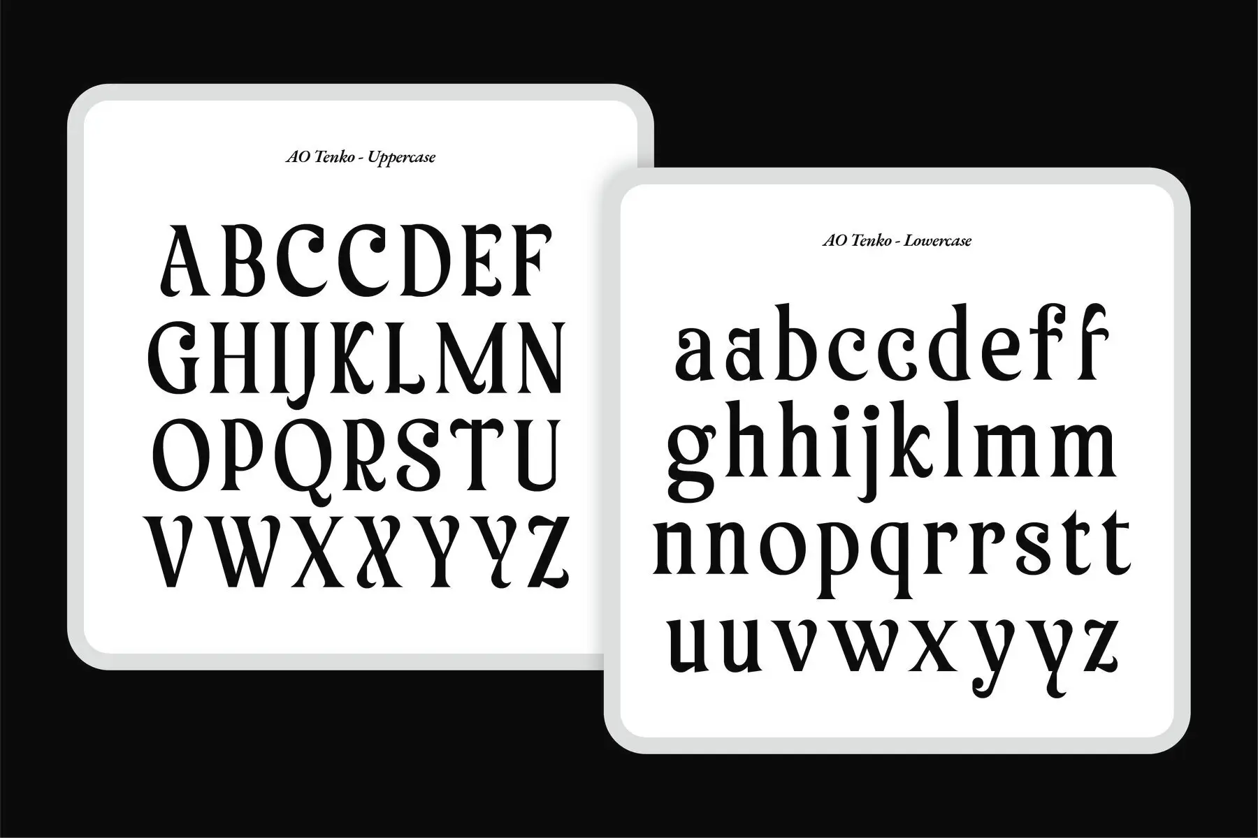 AO Tenko Font - YouWorkForThem