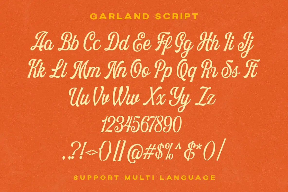 The Garland Font - YouWorkForThem