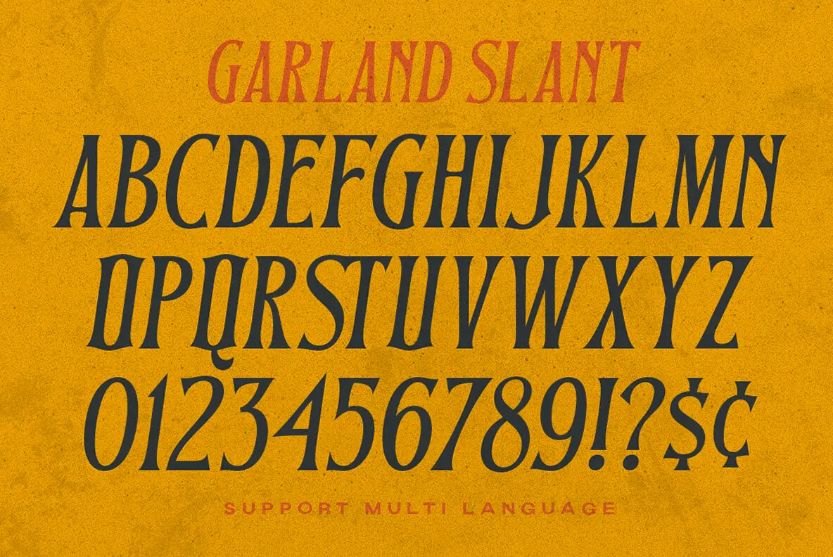The Garland Font - YouWorkForThem