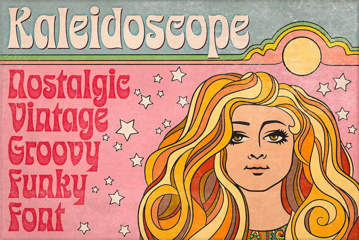 Kaleidoscope Font Font - FontPath