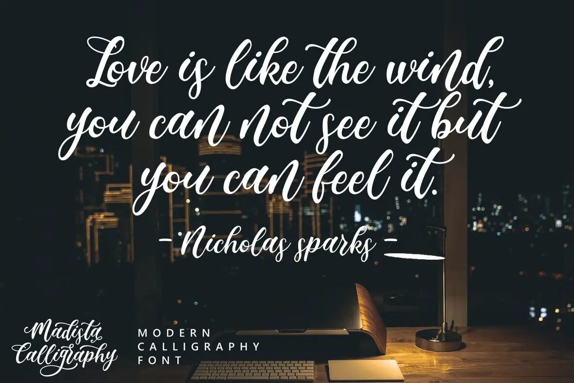 Madista Calligraphy Font - YouWorkForThem