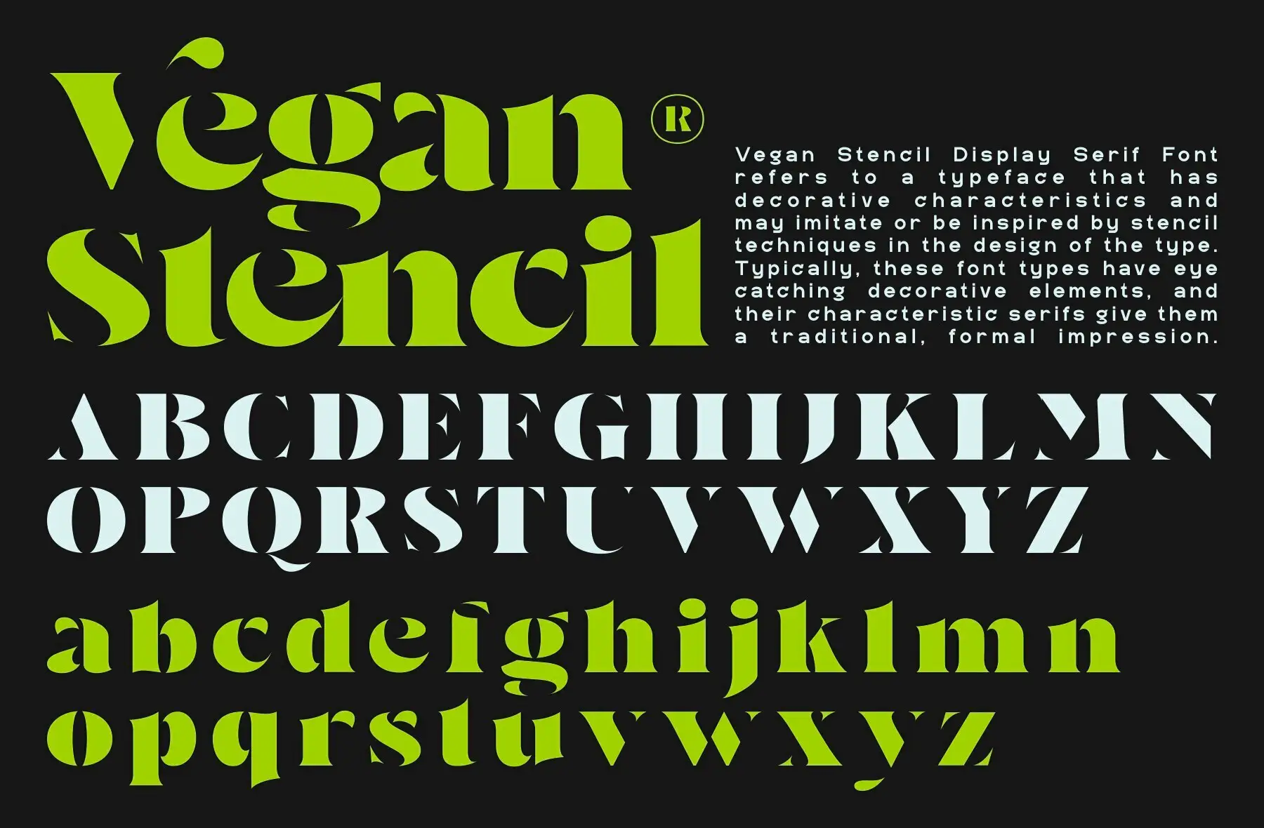Vegan Font - YouWorkForThem